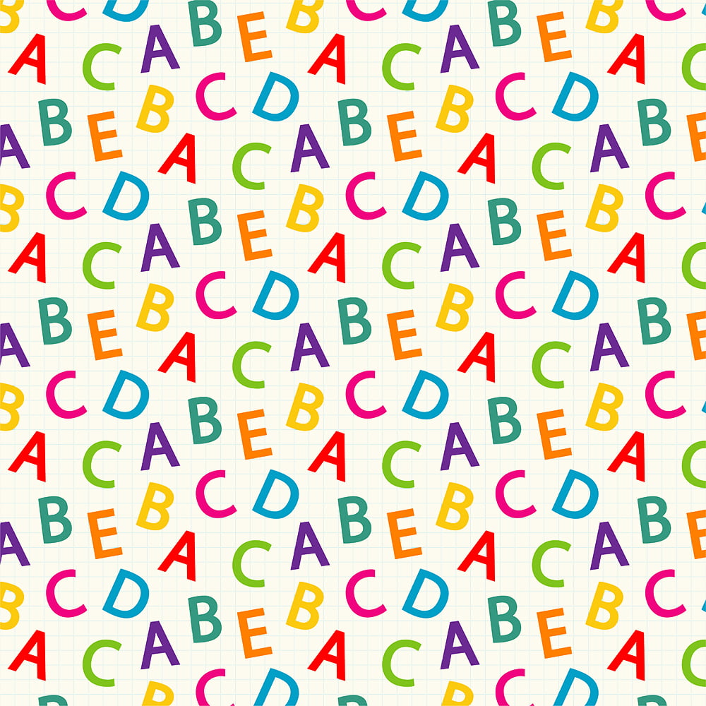 Marilinhas Tecidos – Tricoline - Patchwork – Letras Coloridas – Coleção ...